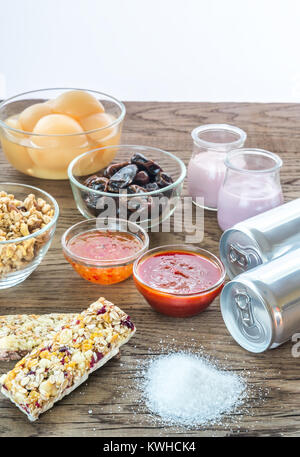 Foods with hidden sugar Stock Photo - Alamy