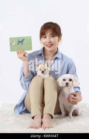 RF photo - woman single life with a companion pets 314 Stock Photo - Alamy