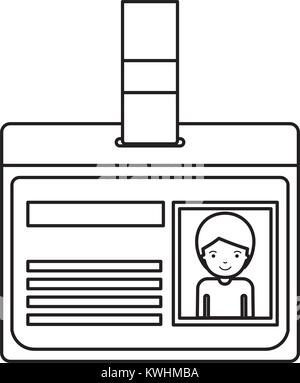 identification card with half body man picture with short hair and van ...