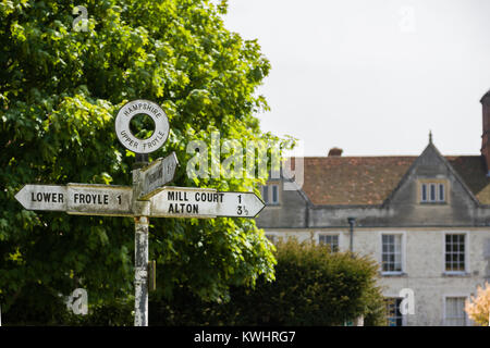 Road sign Upper Froyle Hampshire UK Stock Photo - Alamy