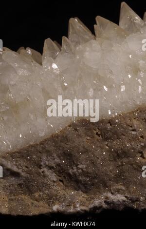 Spiky Calcite Crystals, Dogtooth Spar, Geological Sample Macro Photo ...