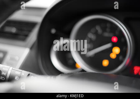 Traction Control Light On - DSC Light On - Car Dashboard Stock Photo ...