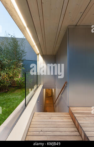 Architecture, external passage of a modern house Stock Photo - Alamy