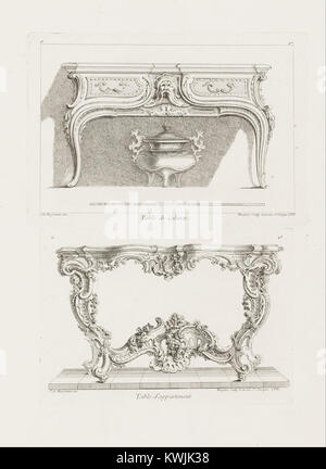 This study for a table by Juste-Aurèle Meissonnier, a French Rococo ...