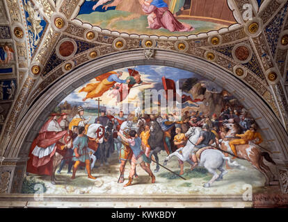 The Meeting of Leo the Great and Attila painting by Raphael at the ...