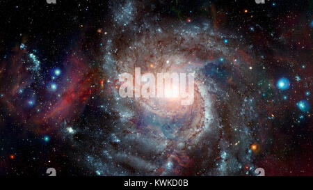 High quality space background. explosion supernova. Bright Star Nebula ...