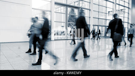 crowd of people rushing in a floor of a business center Stock Photo - Alamy