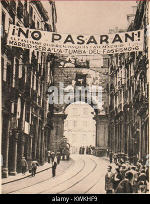 Anti-fascist propaganda poster from the Spanish Civil War (1936–1939 ...