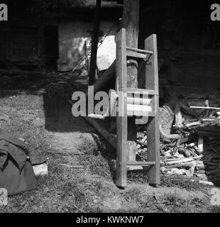 A 1950 photograph from Mali Kal, showcasing the Garnpret structure ...