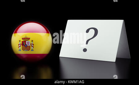 Spain High Resolution Question Mark Concept Stock Photo - Alamy