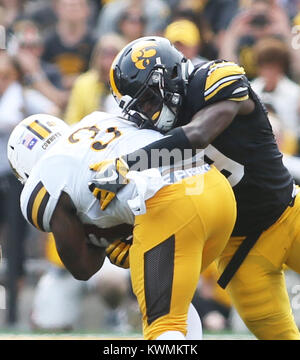 Iowa City, Iowa, USA. 1st Sep, 2017. Iowa kicker Miguel Recinos ...