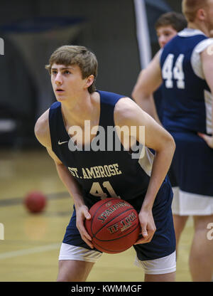 Davenport, Iowa, USA. 23rd Oct, 2017. St. Ambrose basketball player ...