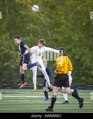 Bettendorf, Iowa, USA. 2nd May, 2017. Pleasant Valley players celebrate ...