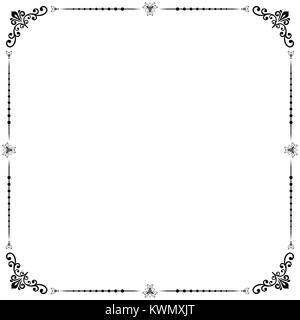 Floral Vector Fine Frame Stock Vector Image & Art - Alamy