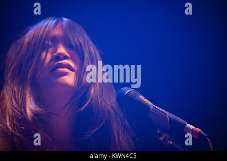 The American indie pop band The Pains of Being Pure at Heart performs a ...