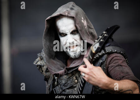 The Polish death metal band Behemoth performs a live concert at the ...