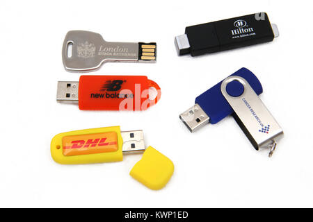 Selection Of Promotional USB Memory Stick Advertising Companies Stock ...