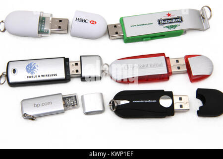 Selection Of Promotional USB Memory Stick Advertising Companies Stock ...