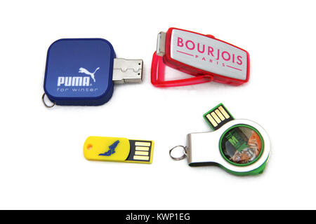 Selection Of Promotional USB Memory Stick Advertising Companies Stock ...