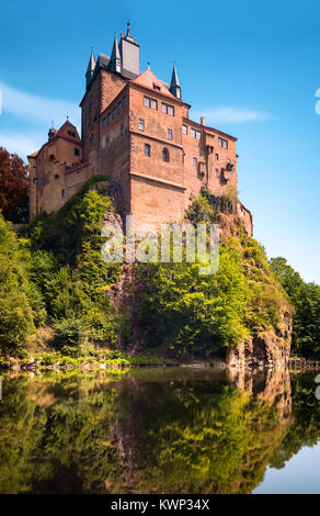 The medieval castle Kriebstein in Saxony Stock Photo - Alamy