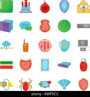 Cybercriminal icons set, cartoon style Stock Vector Image & Art - Alamy