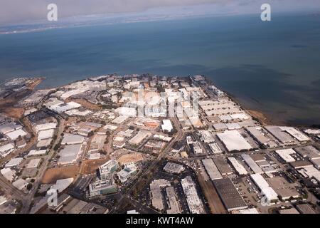 Aerial view of the campus and headquarters of bio-pharmaceutical ...