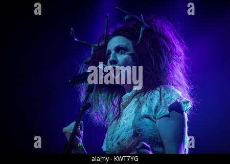 The Norwegian singer, songwriter and belly dancer Elin Kåven performs a ...