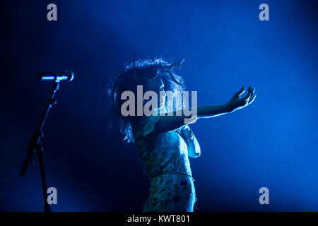 The Norwegian singer, songwriter and belly dancer Elin Kåven performs a ...