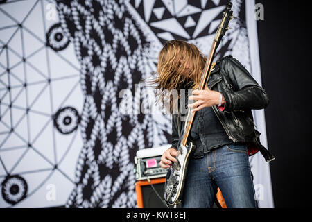 The Swedish hard rock band Graveyard performs a live concert at the ...
