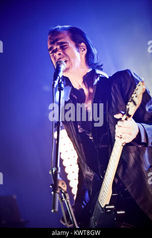 The alternative rock band Grinderman is here pictured with lead singer ...