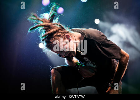 Randy Blythe of American heavy metal band, Lamb of God, performs at ...
