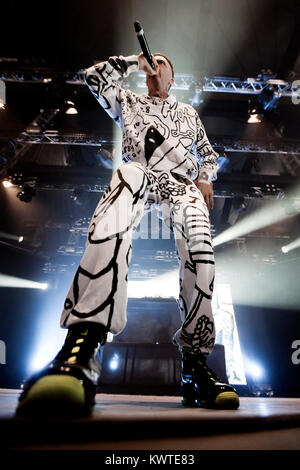 The South African rap duo Die Antwoord performs a live concert at ...