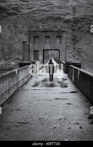 Loch Sloy Dam, Scotland, September 30th 2012. Loch Sloy Dam is situated ...