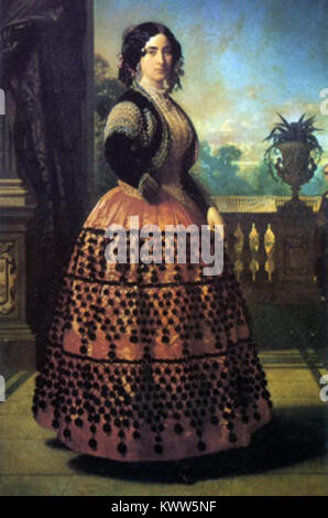 This portrait of Ángela Medinaceli, painted by Madrazo in 1854 ...