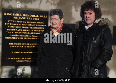 Beatrice Worton (left), mother of Kingsmill victim Kenneth Worton, and ...