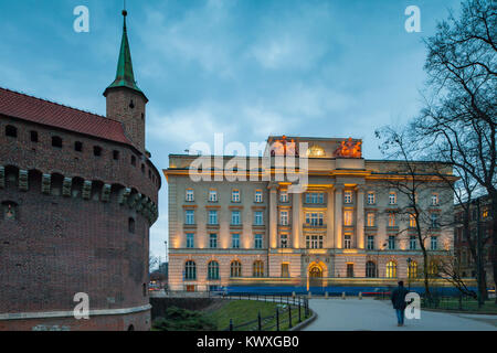 Barbican in Krakow. Poland Stock Photo - Alamy