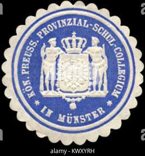 The seal of the Royal Prussian Provincial School College at Koblenz ...