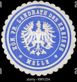 This image shows the seal of the Royal Prussian Consistory from Cassel ...