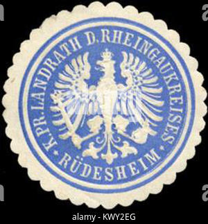 A historical seal from the Royal Prussian Pioneer Command of the XV ...