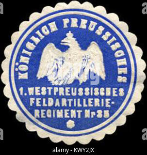 A seal from the Royal Prussian Field Artillery Regiment Prince August ...