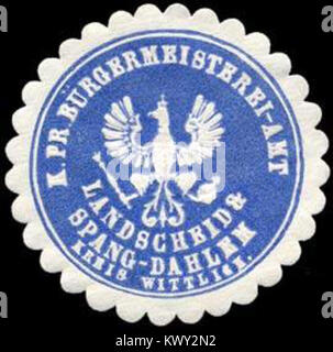 A paper sealing stamp from the Royal Prussian Cuirassier Regiment ...