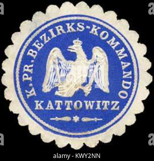 A seal from the Royal Prussian District Command in Mannheim, Germany ...