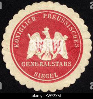 Seal of the Prussian General Staff, used for authenticating military ...