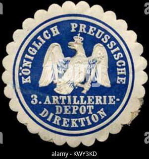 This image depicts the seal of the Royal Prussian Military Intendanture ...