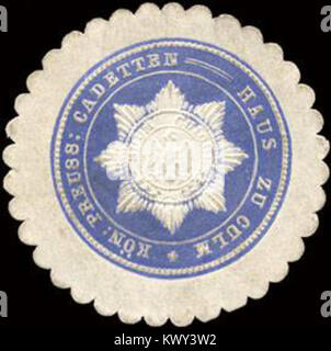 The seal represents the Königlich Preußische Cadetten (Royal Prussian ...