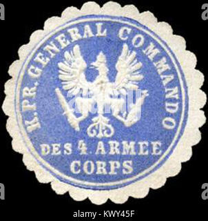 A seal from the Royal Prussian Command of the Foot Artillery Range in ...