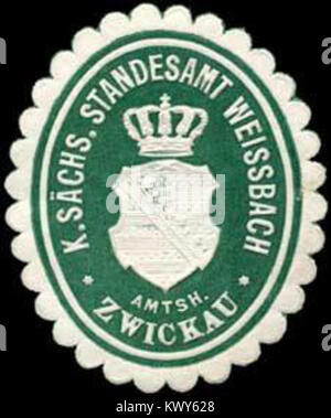 This seal mark represents the Royal Saxon Obersteuer-Controle, an ...