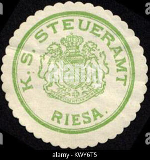 This image depicts the official seal of the Royal Saxon Civil Registry ...