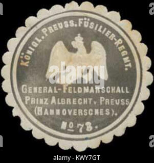 A paper sealing stamp from the Royal Prussian Military Riding Institute ...