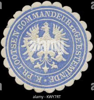 This seal mark belongs to the Royal Prussian Government in Merseburg ...